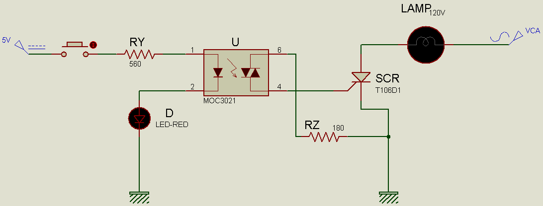 Electrónica para todo: Activar SCR con optotriac