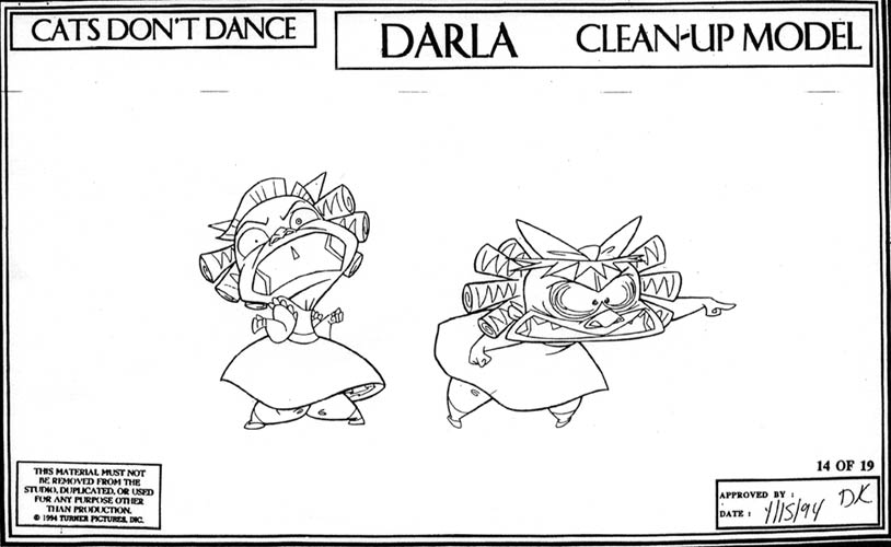 Living Lines Library: Cats Don't Dance - Characters: Darla Dimple