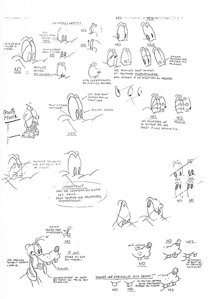Living Lines Library: A Goofy Movie (1995) - Model Sheets