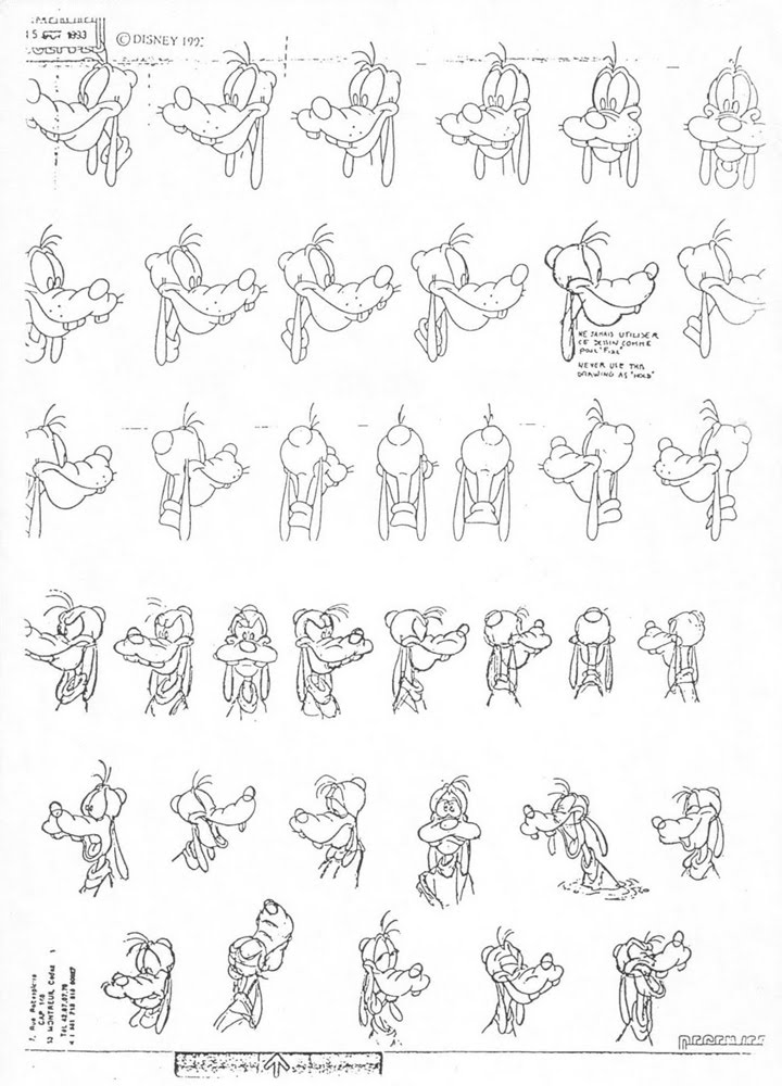 Living Lines Library: A Goofy Movie (1995) - Model Sheets