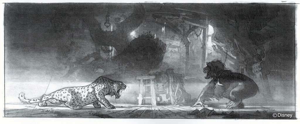 Living Lines Library: Tarzan - Storyboards, Storyboard Sketches