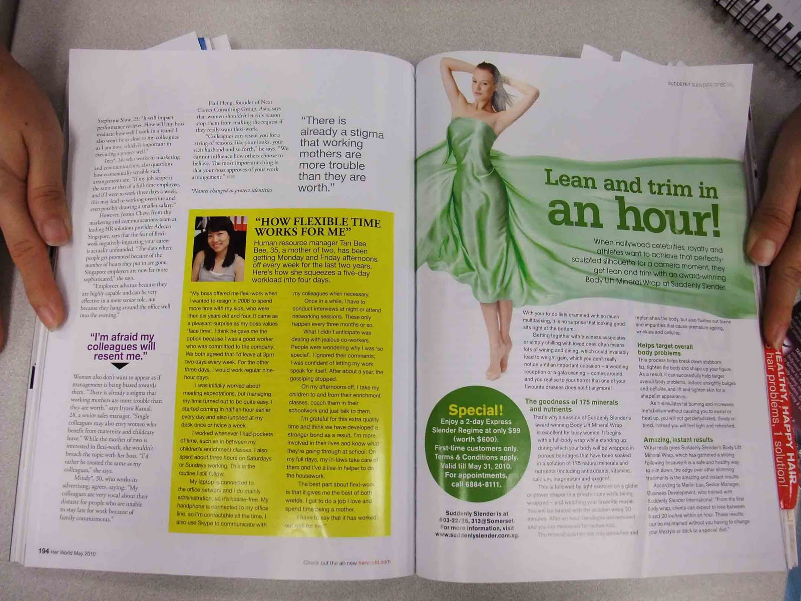 Magazine: Sample magazine layouts for articles