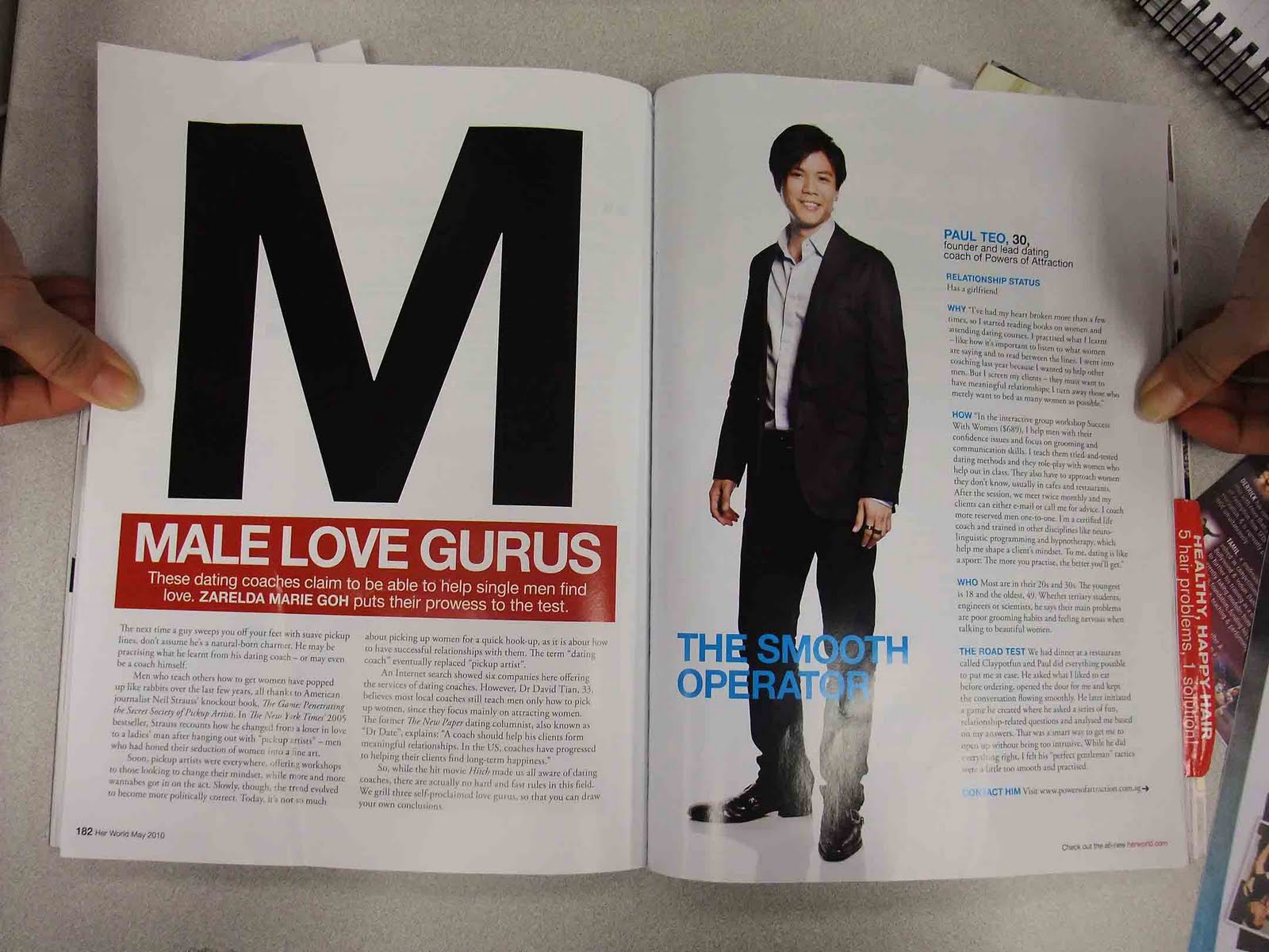 Magazine: Sample magazine layouts for articles