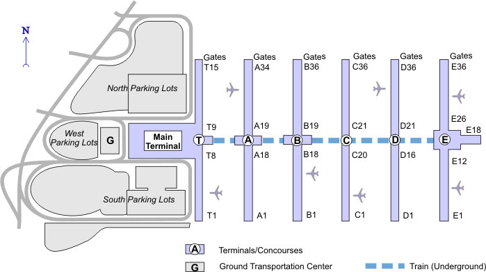 Hartsfield Airport County Map