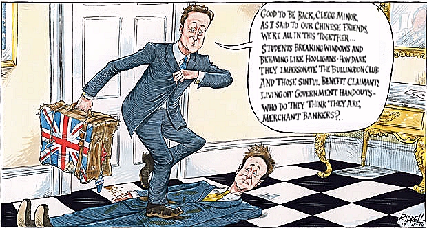 AskWhy! Blogger: Tory Toff Cameron, British PM, Greets His Deputy ...