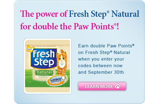 Saving my sanity, one coupon at a time!: Bonus Fresh Step Paw Points