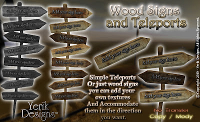 Yerik Designs: Wood Sign and Teleport