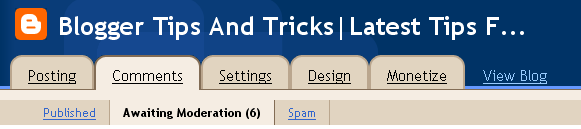 New Comments System on Blogger : Spam Filtering | Comments "Inbox ...