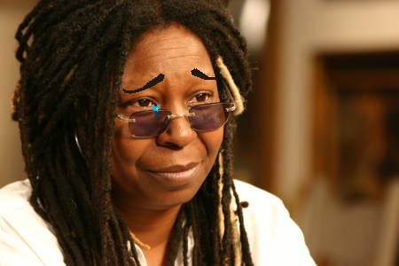 MANGLE JANGLES' CIRCUS: Whoopi Goldberg w/ Eyebrows