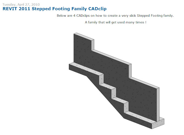 REVIT Structure Learning Curve: Revit Stepped Footings (Foundations)