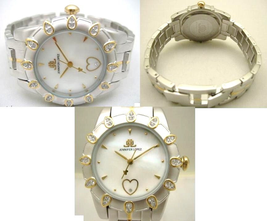 Cashmere Pink Scarf: J.LO Jennifer Lopez Executive Dual Tone Watch #9077