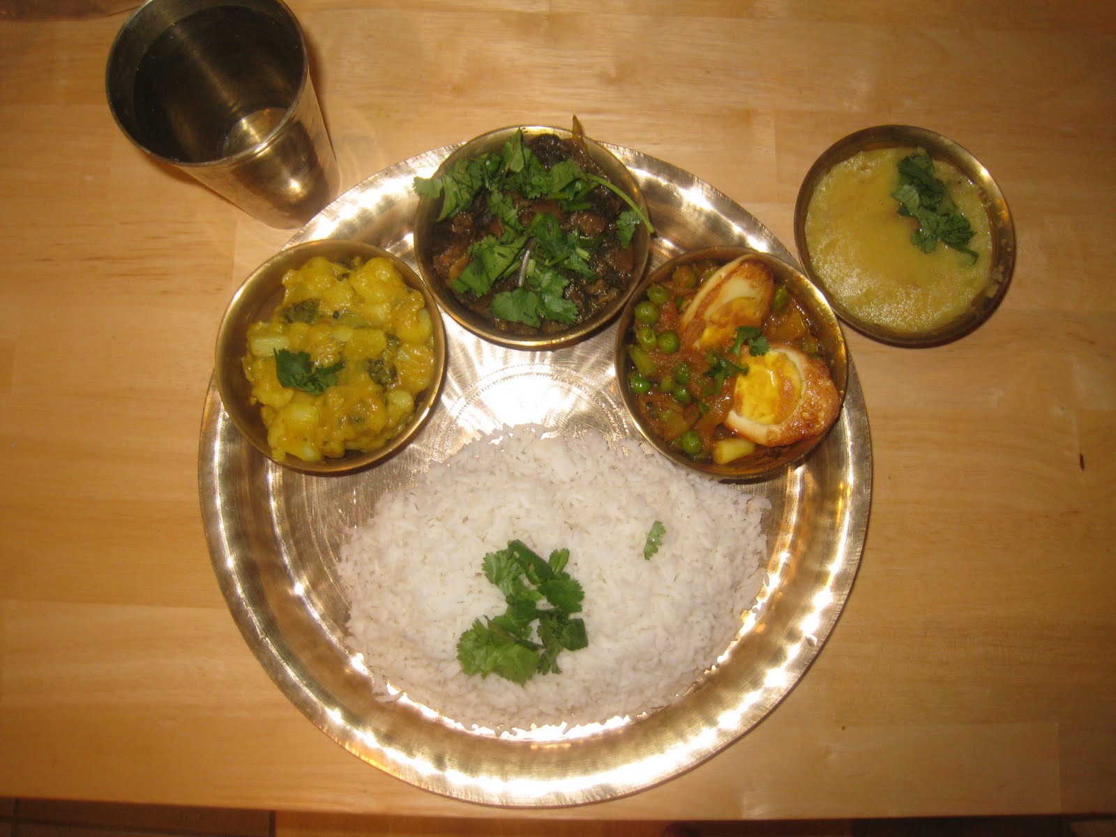 Bhok mitho ki bhojan: Nepali Thali: Daal Bhat Tarkari ( Nepali platter)