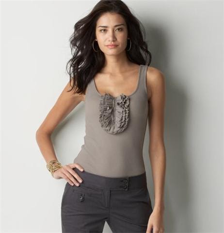 LOFT Inspired Ruffle Tank