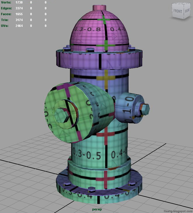 Leo Tsang - CG Arts & Animation: Fire Hydrant + UV