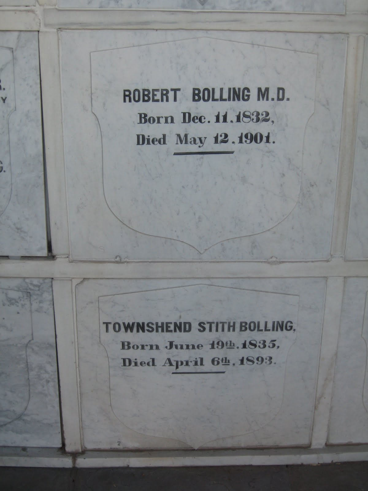 Genealogy Frame of Mind: Tombstone Tuesday - Bolling Family of VA