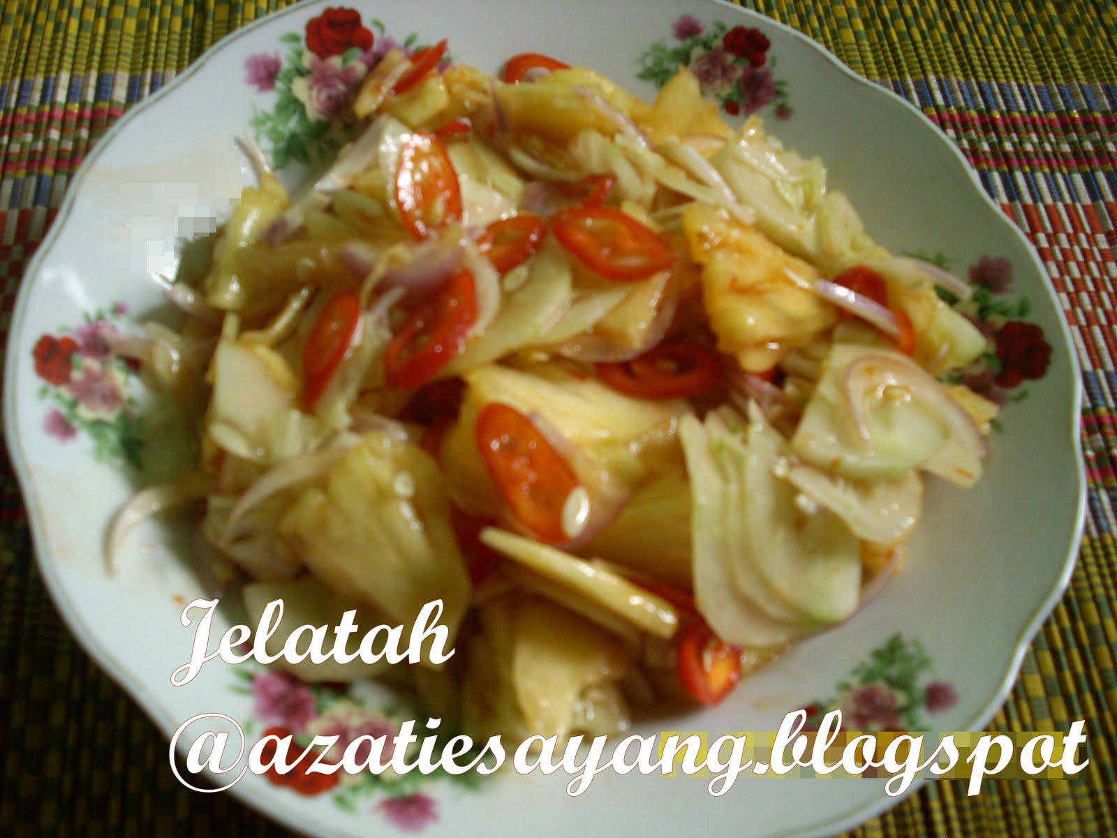 ♥♥Azatiesayang♥♥: Jelatah Timun& Nenas