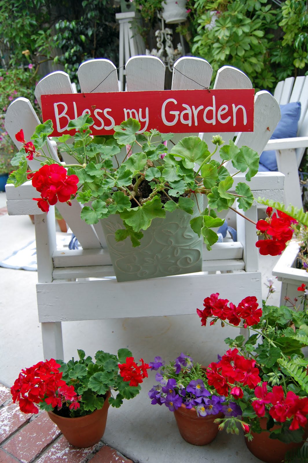 My Painted Garden: Geraniums Here- There - Everywhere