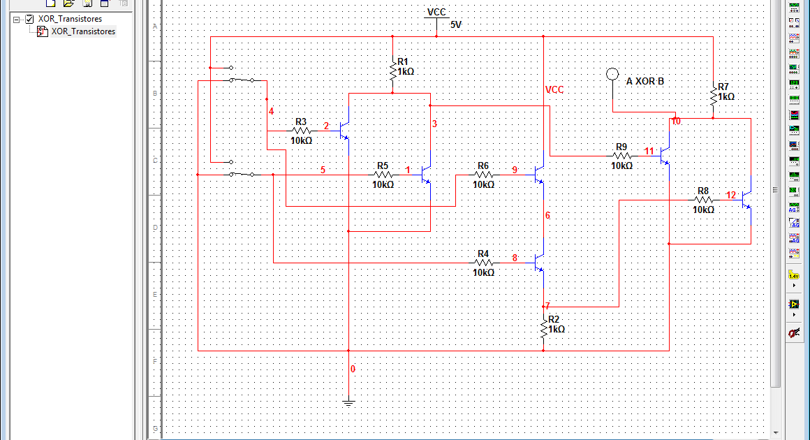 Compuerta XOR con Transistores | RDebug