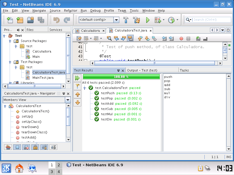 JUnit pruebas unitarias en NetBeans 6.9