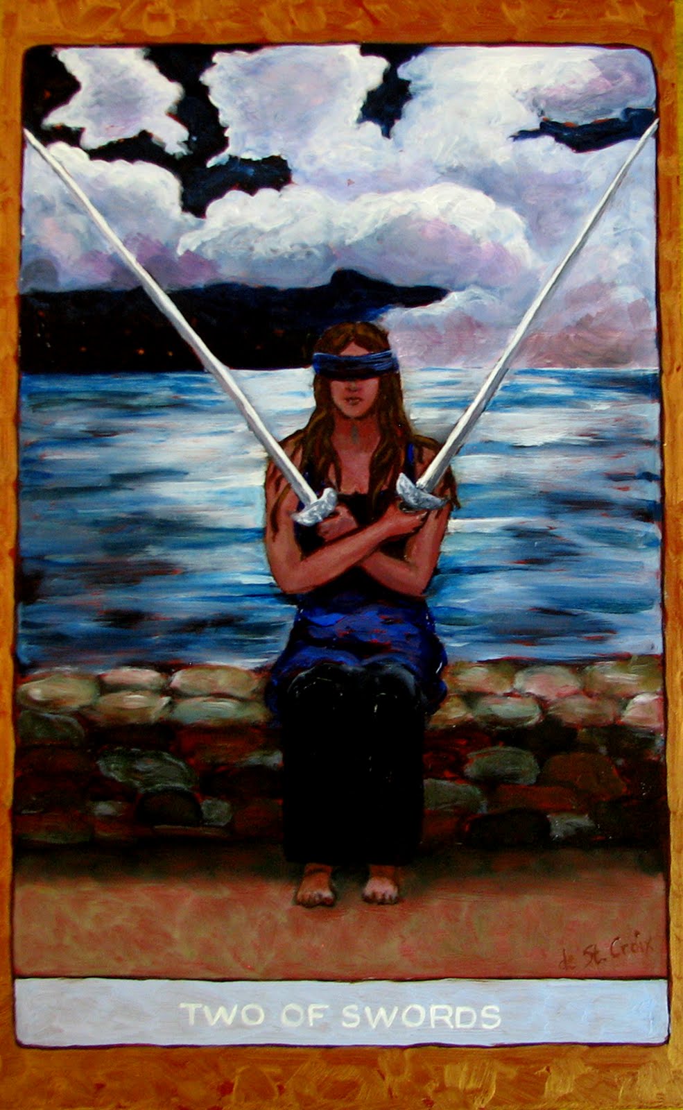 Tarot and Oracle Decks by Lisa de St. Croix: Two of Swords