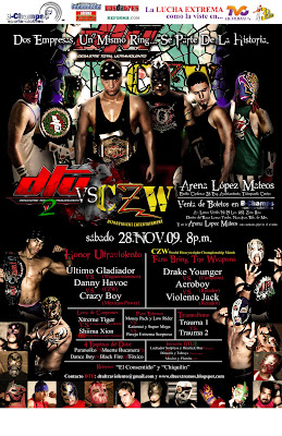 CARTELERAS ESTRELLAS DEL RING.: DTU VS CZW