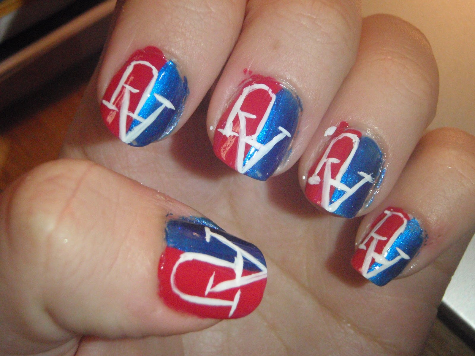 Always Look Cute: American University Nails