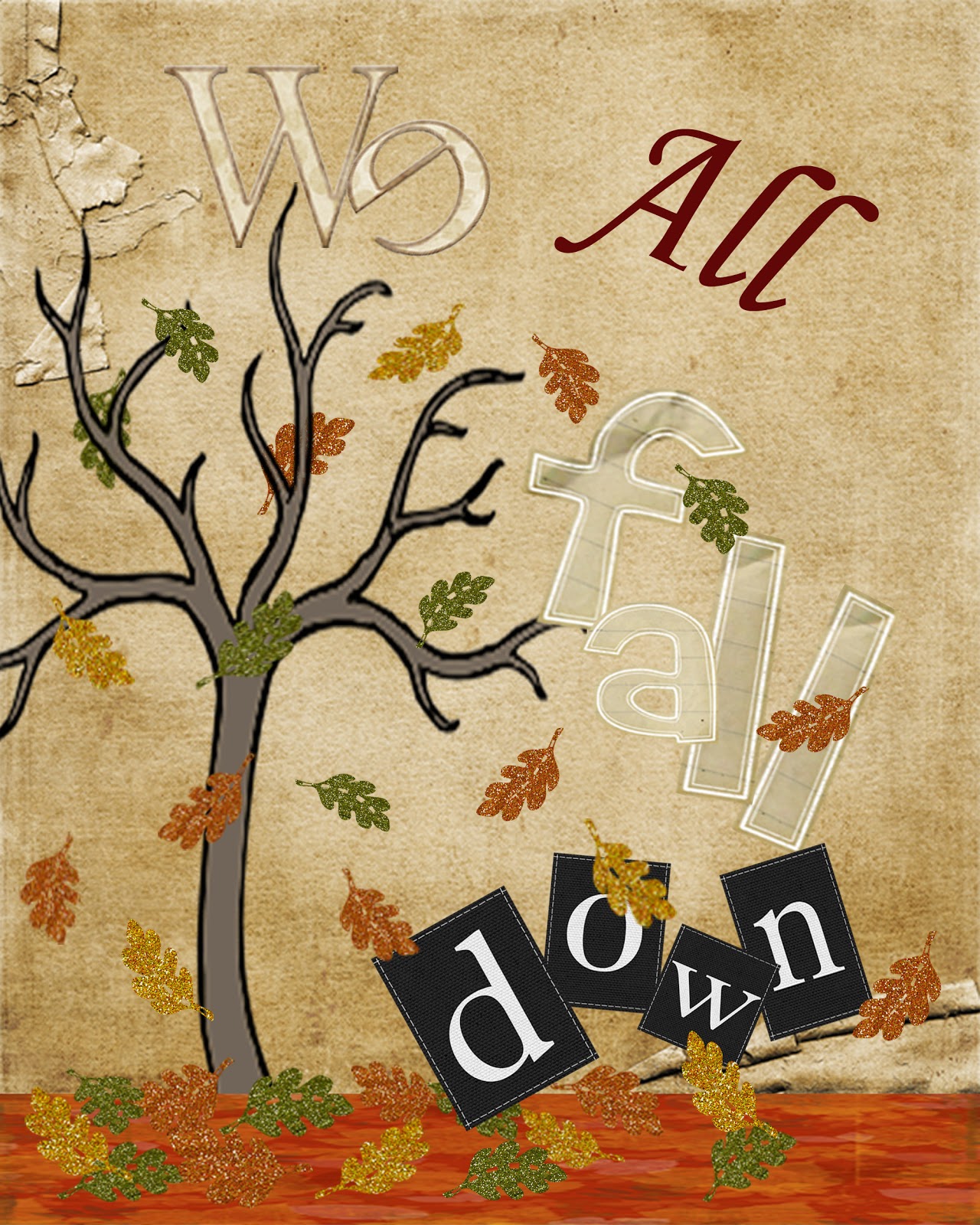 Somewhere in Craftland: We all fall down printable