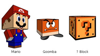 Crie Com Papel: Super Mario ficou quadrado?