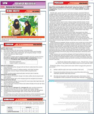 Koleksi soalan PMR dan SPM akhbar harian Moz@c: subjek teras SPM