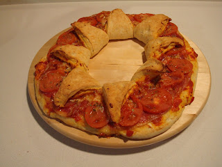 las cazuelas de la huerta: Rosca - pizza.