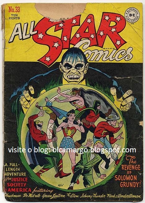 ANOS DOURADOS: IMAGENS & FATOS: IMAGENS - Gibi: "All Star Comics"