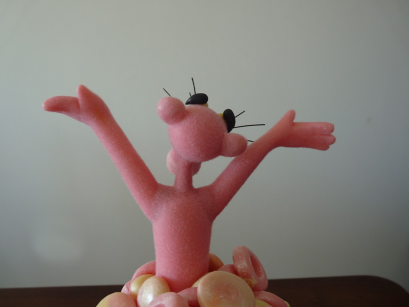 "mis trabajos en Porcelana": Candy Bar "La Pantera Rosa"