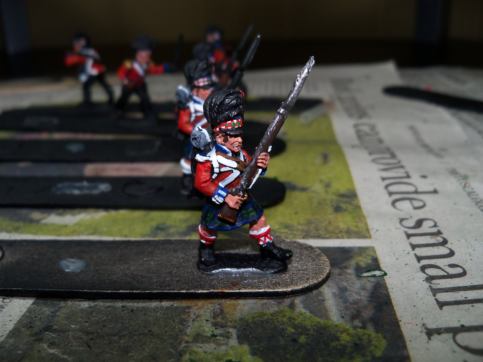 Toy Soldiers and Dining Room Battles: 42nd Highlanders Work in Progress