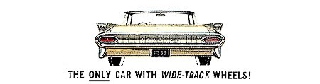 20th Century Ads: Pontiac Wide-Track Wheels Series ~ 1959 & 1960