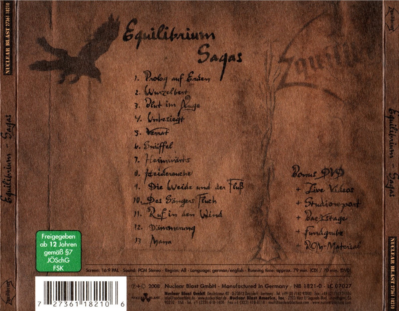 Musicalmente hablando: Equilibrium - Sagas (2008) [Germany (Starnberg ...