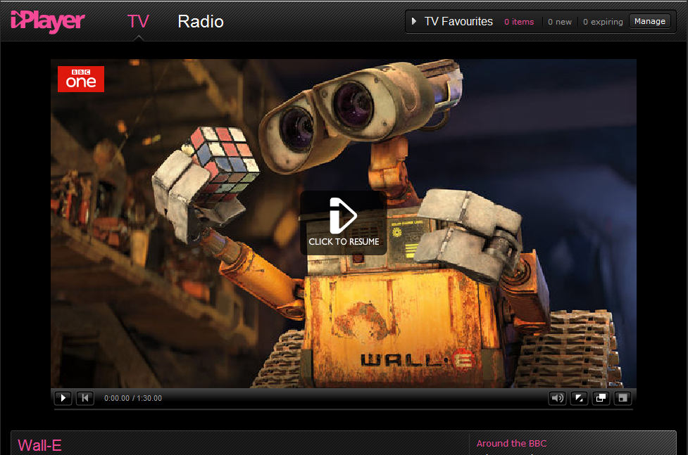 BBC iPlayer: WALL-E (2008) | FADED GLAMOUR