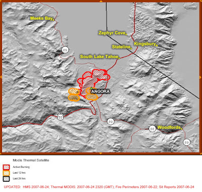 CFN - CALIFORNIA FIRE NEWS - CAL FIRE NEWS : Angora fire perimeters ...