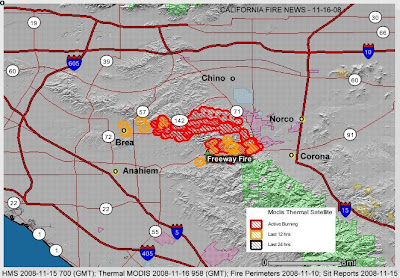 CFN - CALIFORNIA FIRE NEWS - CAL FIRE NEWS : Freeway Complex - WUI Fire ...