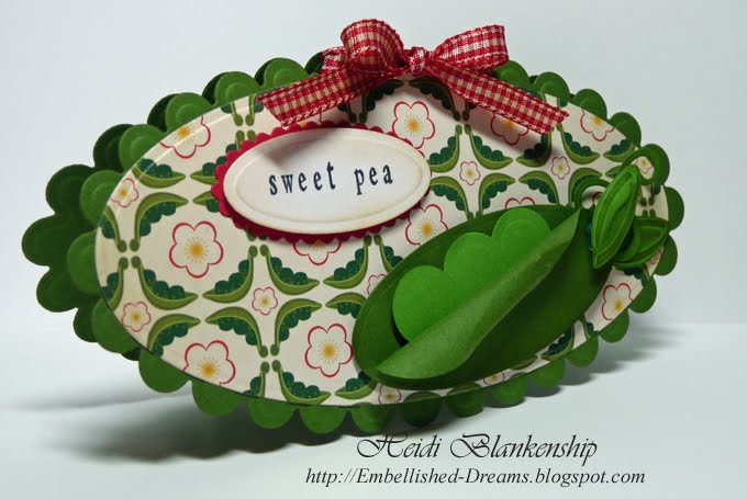 Embellished Dreams: Sweet Pea Card