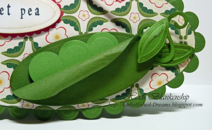 Embellished Dreams: Sweet Pea Card