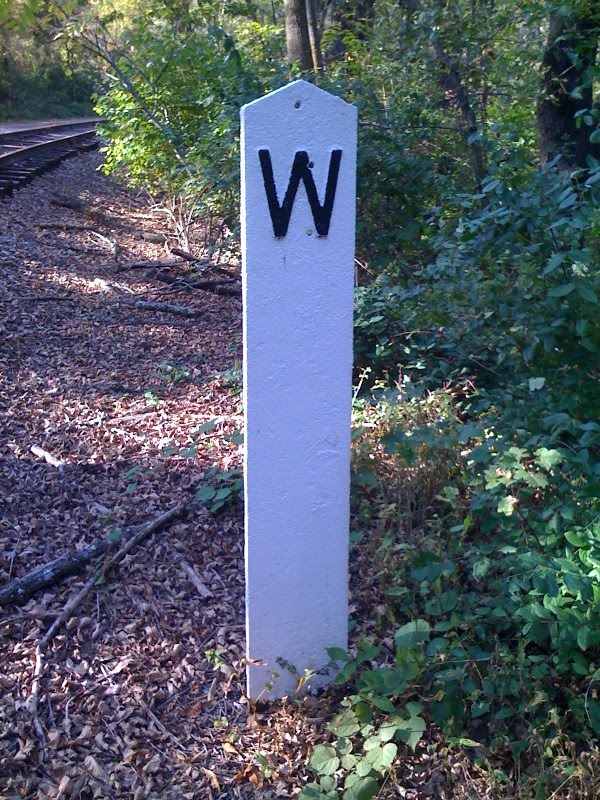 ChoosePA.com: Close-up of whistle post alongside the former Northern ...