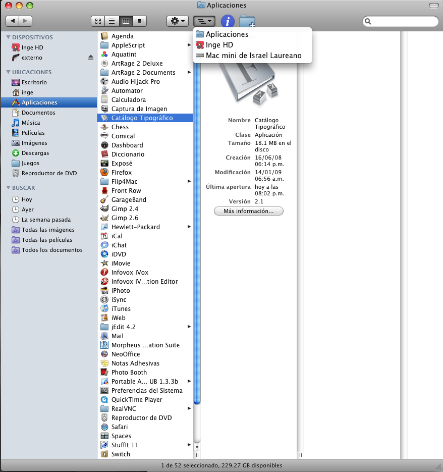 tTeknow-phaggyah: Tipos de letra en MAC OS X