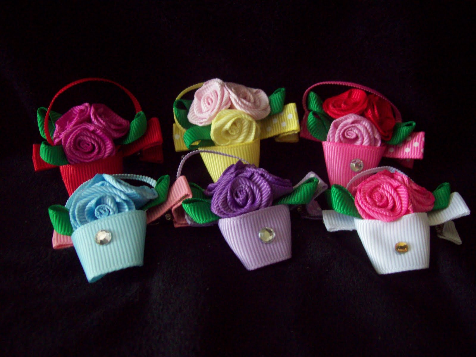 Handmade Princess Items: Ribbon Art Clippies