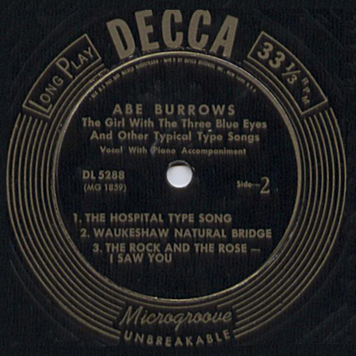 I Got Your Back!: Abe Burrows - The Girl With The Three Blue Eyes 1947