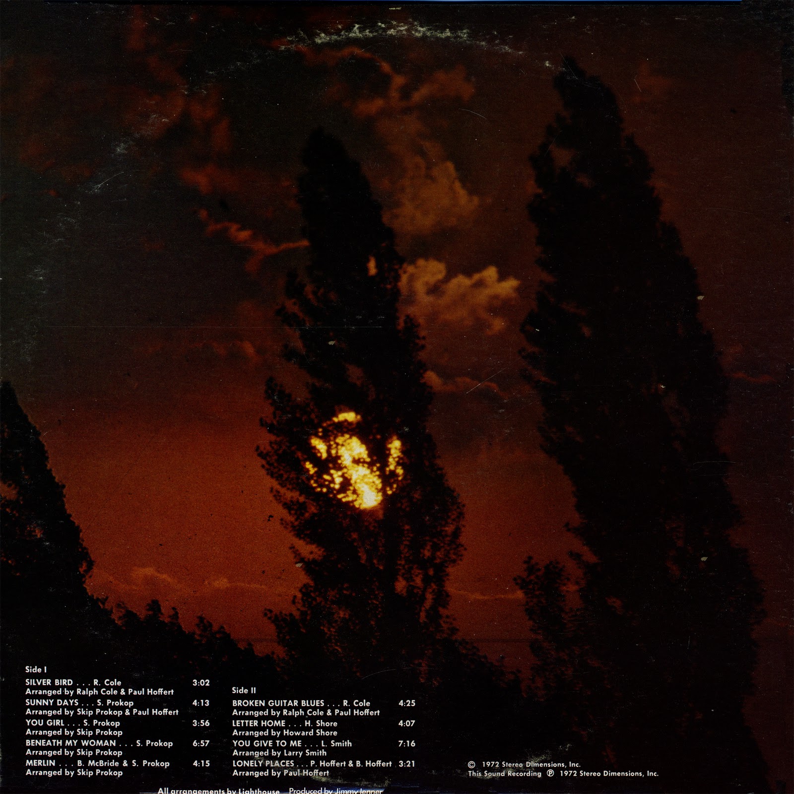 I Got Your Back!: Lighthouse - Sunny Days 1972