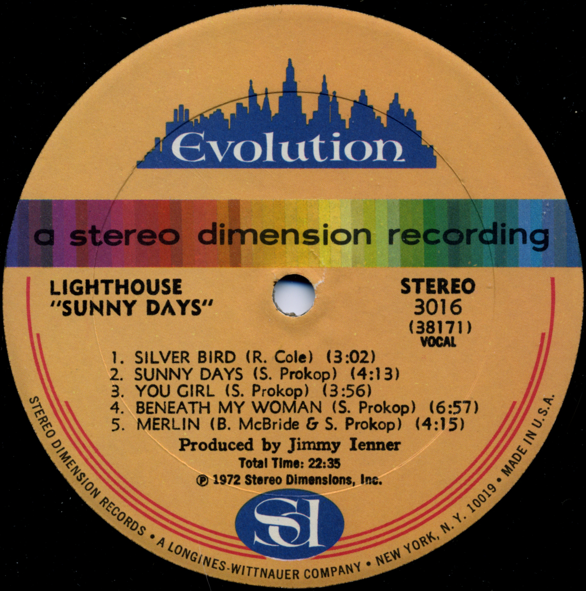 I Got Your Back!: Lighthouse - Sunny Days 1972