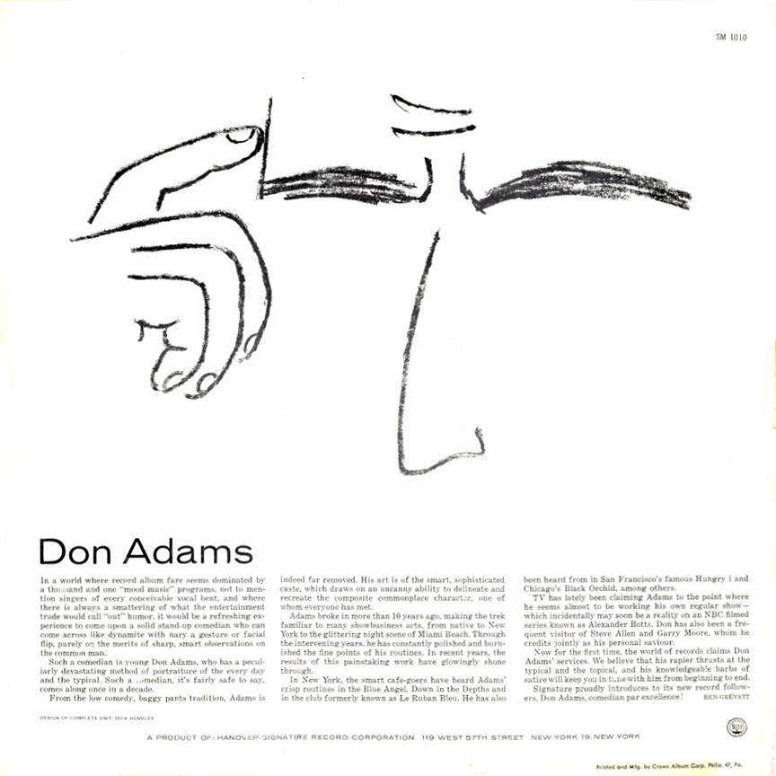 I Got Your Back!: Don Adams - Don Adams 1960