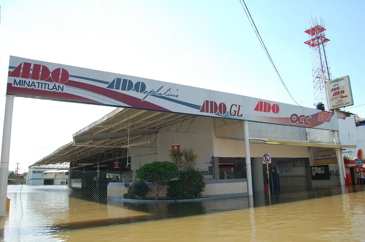 FOTOS DE AYER Y HOY, MINATITLAN: TERMINAL ADO
