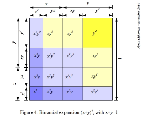 Physics intuitions: Geometric representations of higher degree binomials