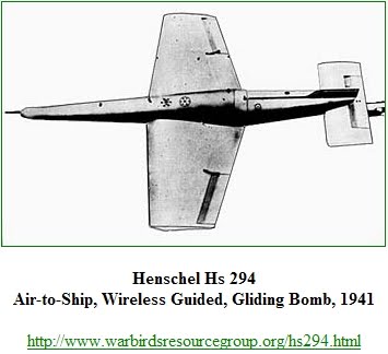 Blog do Miguel Junior: Henschel Hs: 1°s Mísseis Ar-Terra e Ar-Mar, a saga